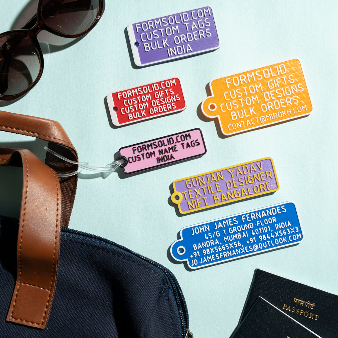 Personalized Luggage Tags, Stylish Custom Bag Tags, Suitcase Tags ...