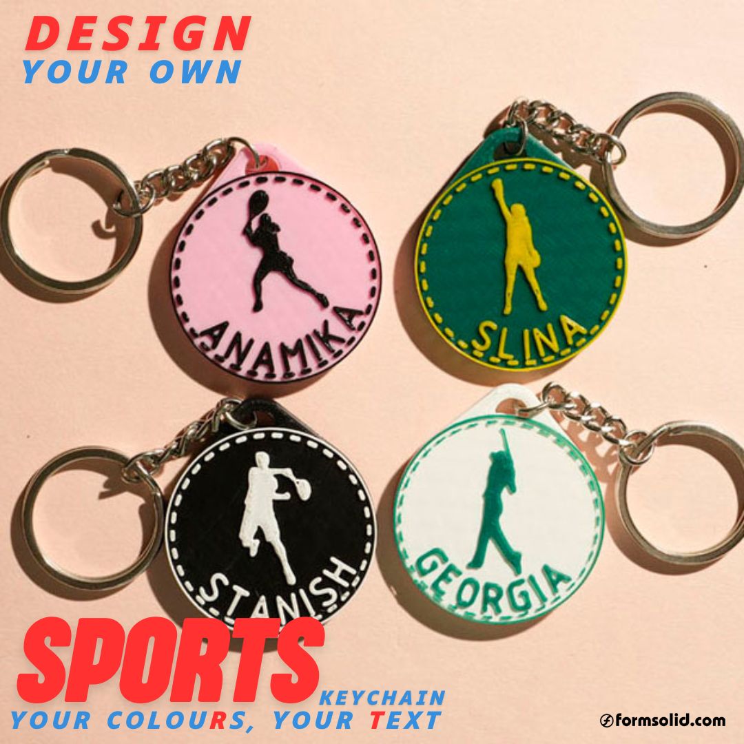 Sports Keychains 2 – FormSolid