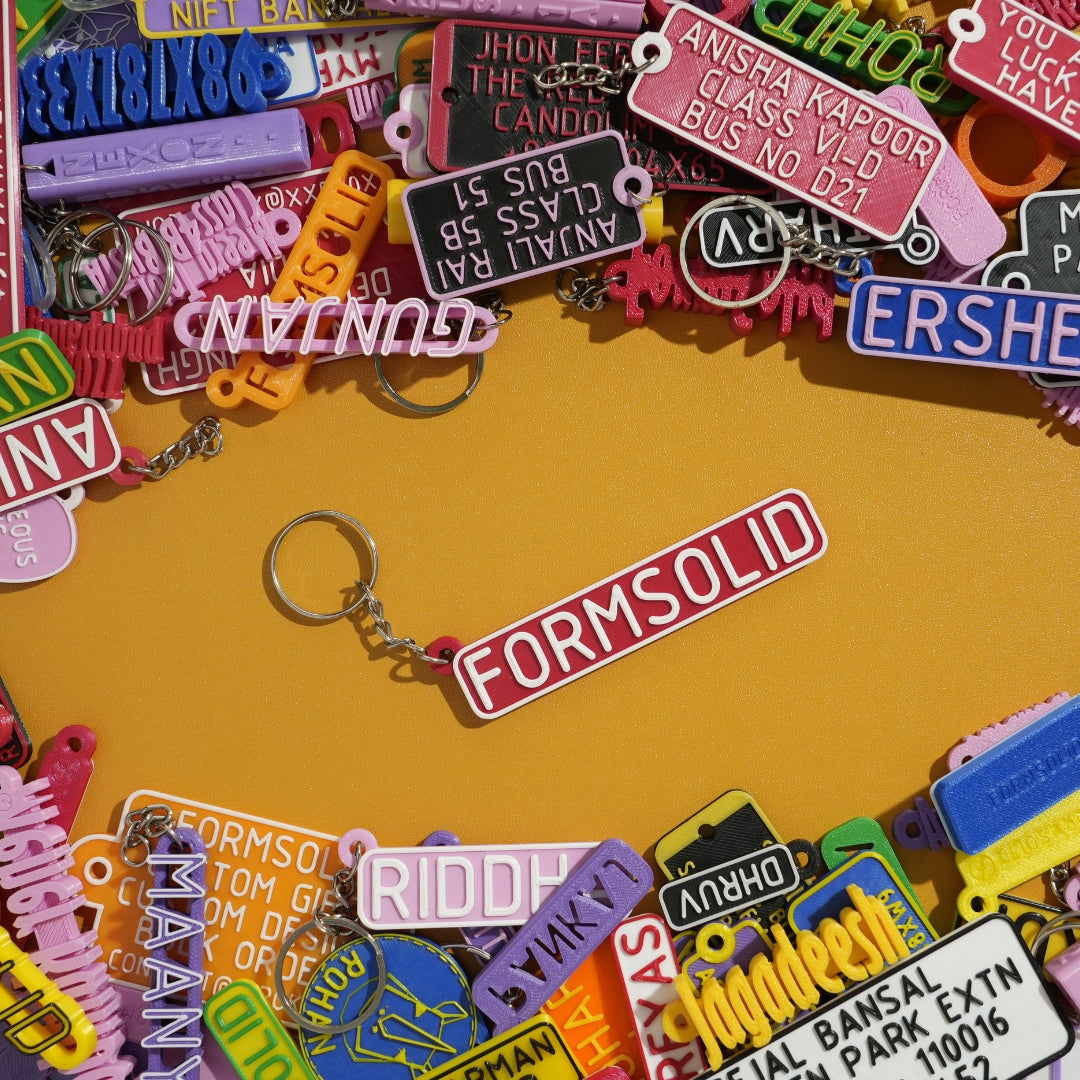 Bulk custom keychains & bag tags – FormSolid