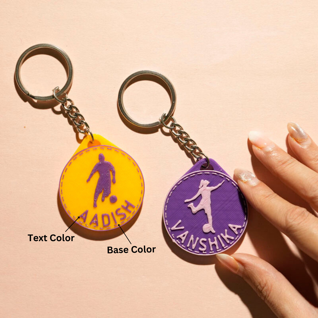 SPORT-KEYCHAIN-pack of 2-customized nametag, keychain and charm ...