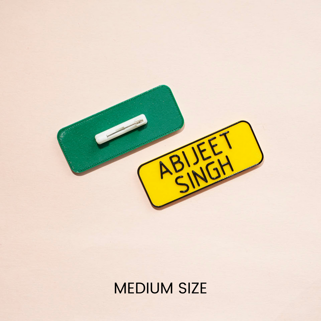 Customized Name Tags with Pins and magnets – FormSolid