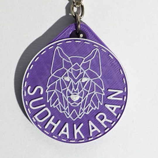 ANIM-pack of 2-customized nametag, keychain and charm India – FormSolid