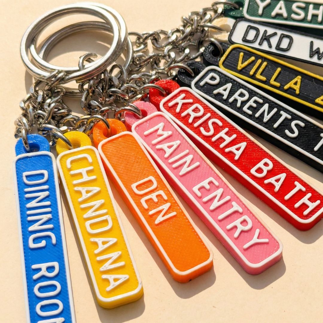 Custom Key tag-personalize color and text – FormSolid