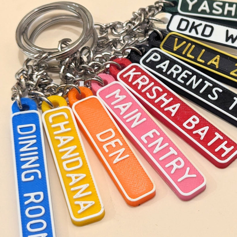 Custom Key tag-personalize color and text – FormSolid
