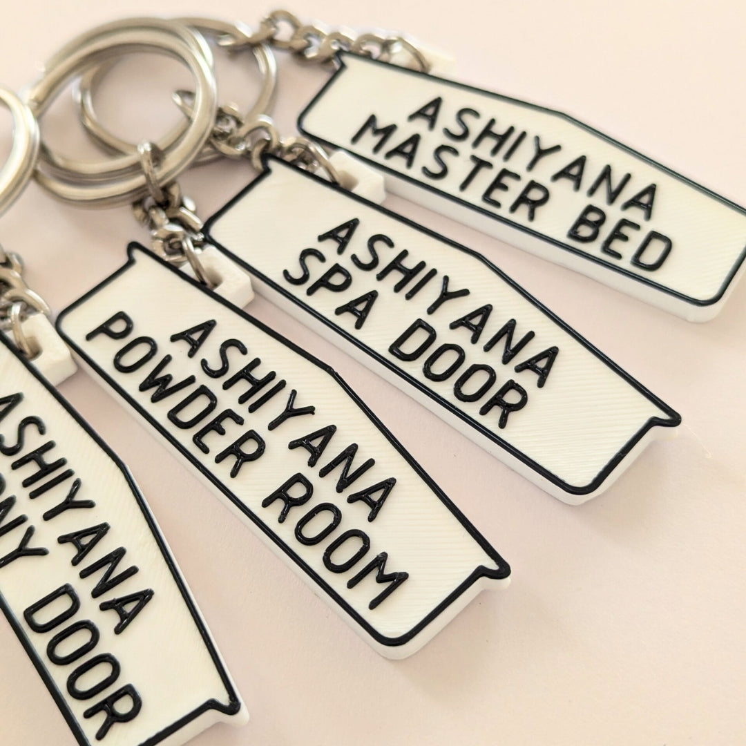 House Key chain-personalize color and text – FormSolid