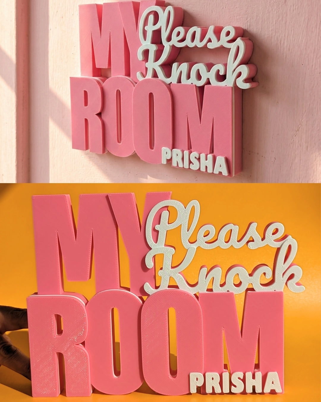 Text decor gift for your friends custom colours and text – FormSolid