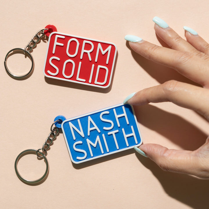 Customized Nametags and Keychains Formsolid – FormSolid