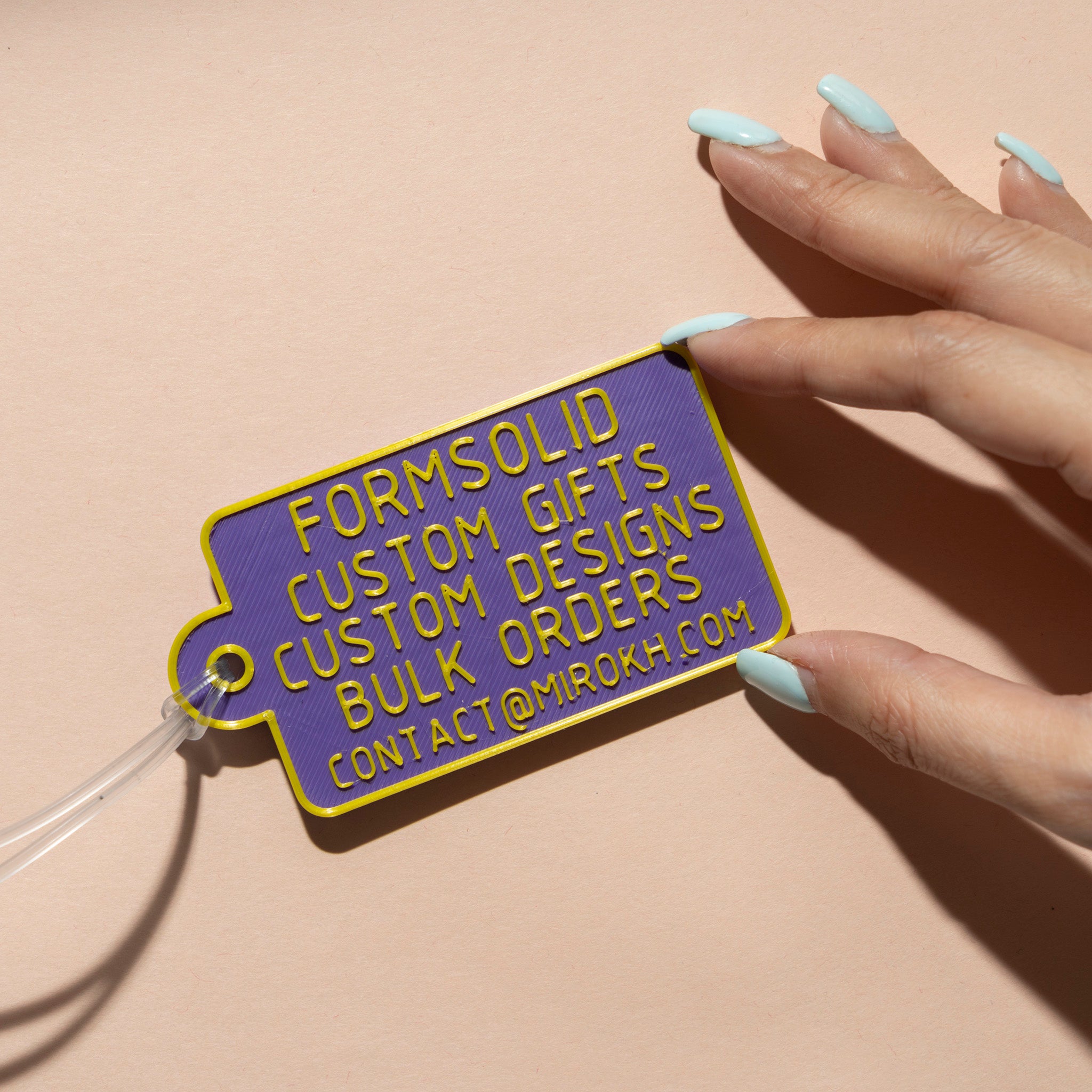 KESS5-Starts at pack of 3-customized luggage tags, keychain and charm ...