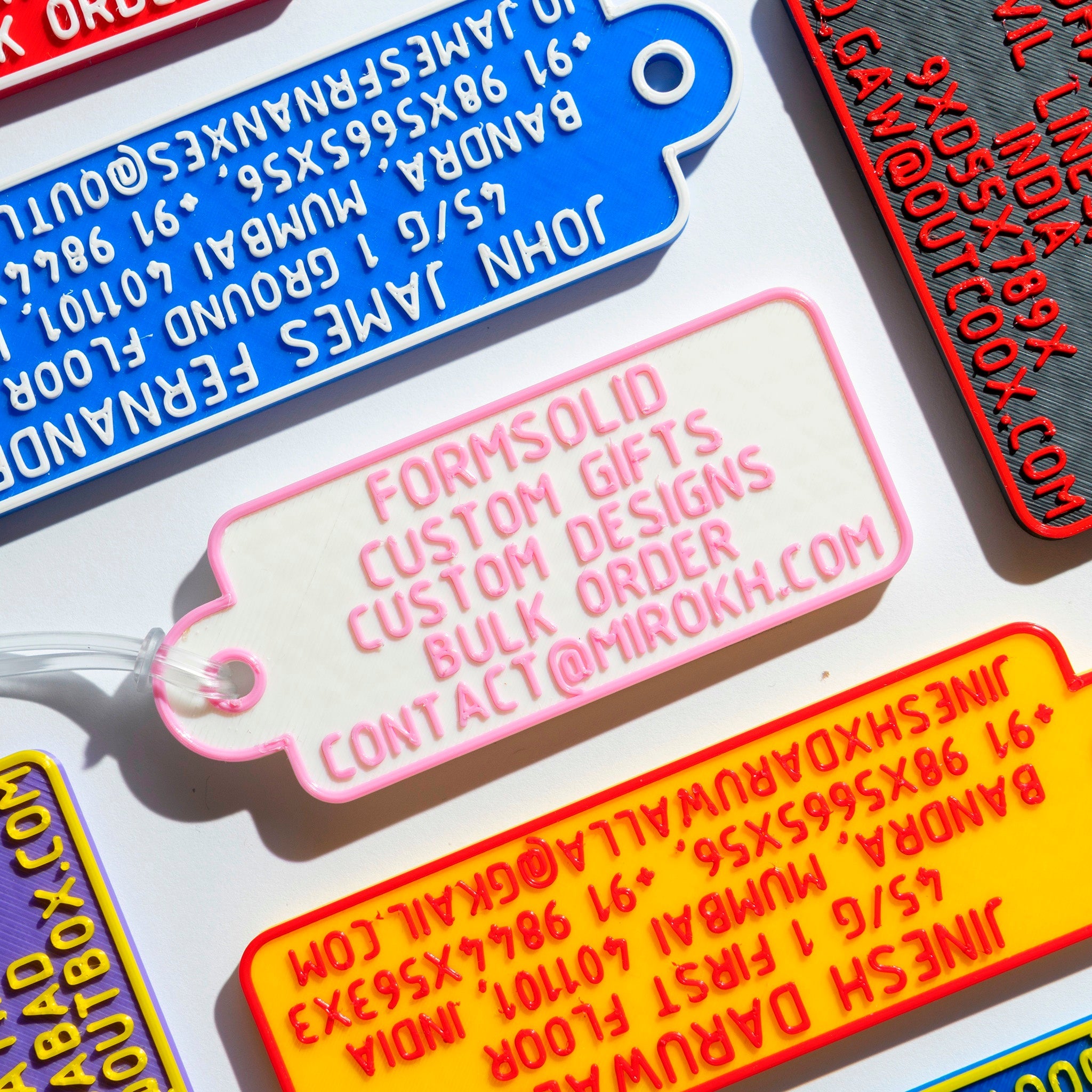 Personalized Luggage Tags, Stylish Custom Bag Tags, Suitcase Tags ...