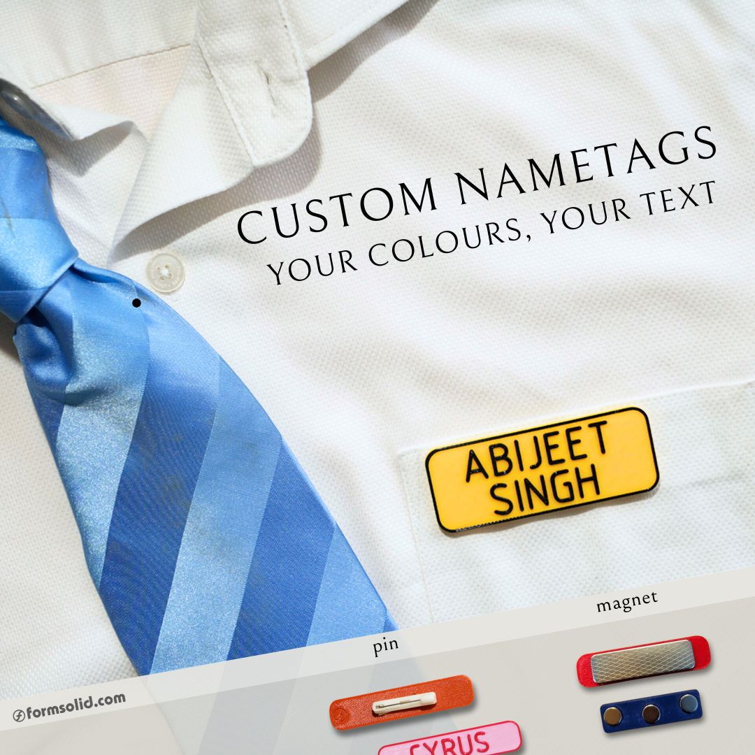 custom magnetic name tag badge – FormSolid