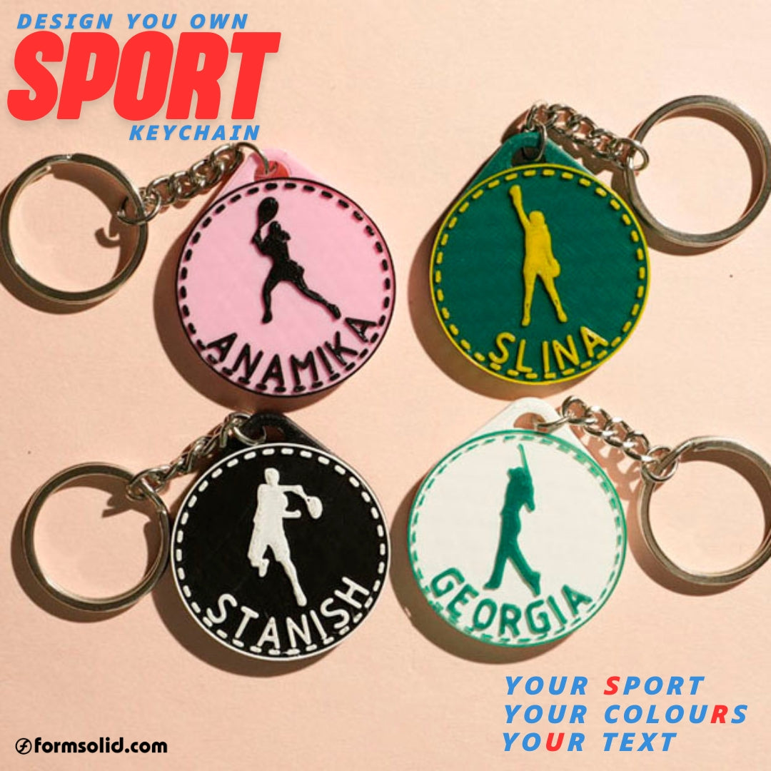 Customized Sports Keychains – FormSolid